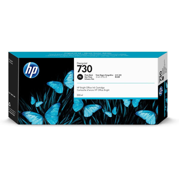 HP 730 High Yield Photo Black 300ml DesignJet Original Ink - P2V73A ...